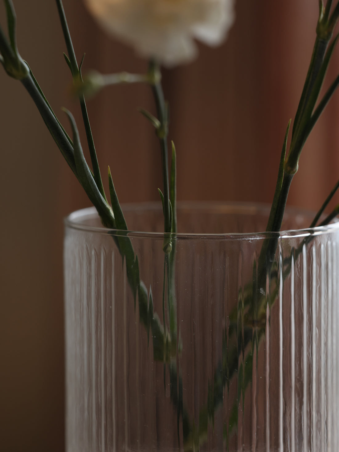 Fluted Glass Vase/Planter, Tall – Fleck