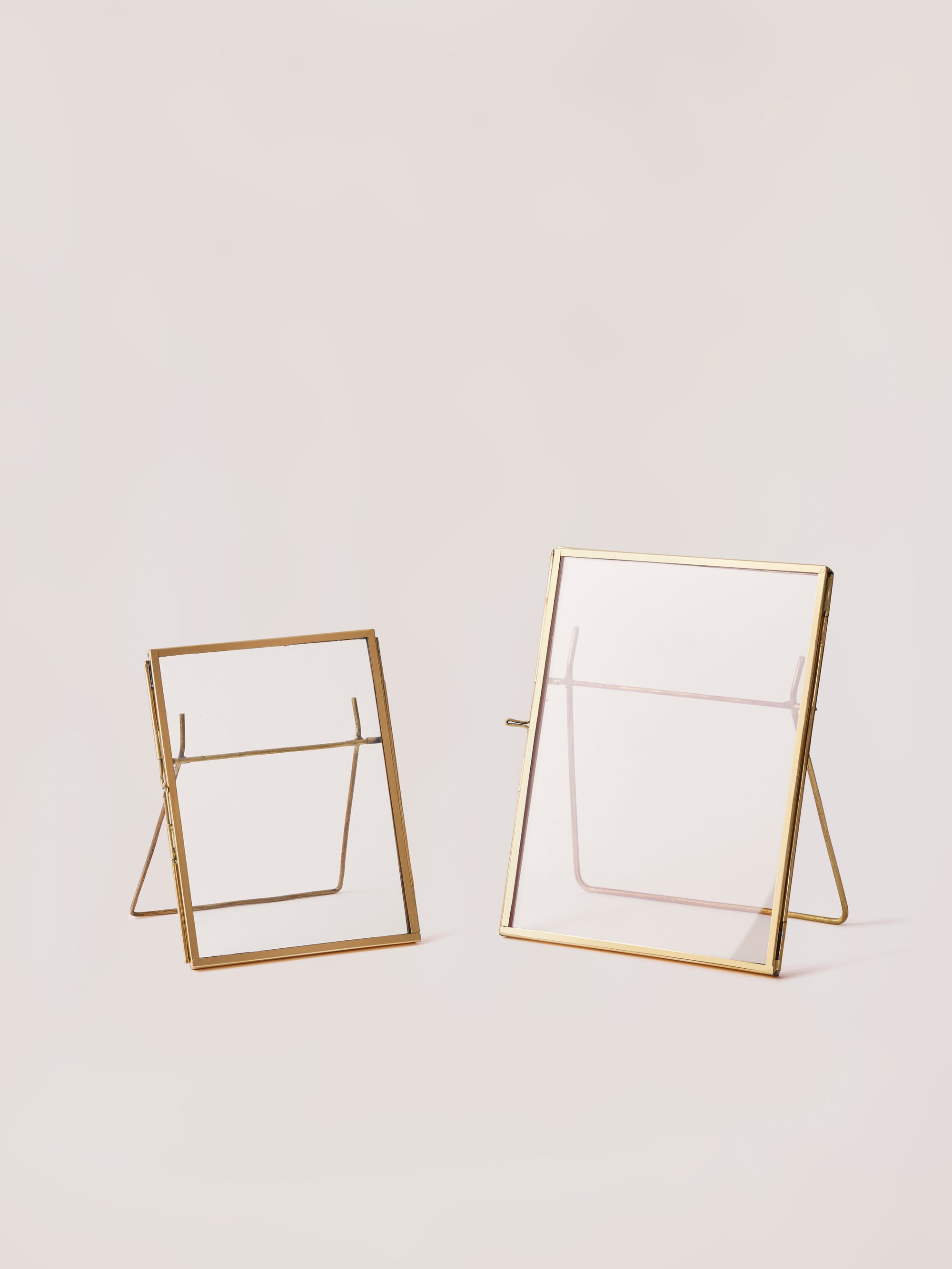 Photo Frames, Brass & Glass – Fleck